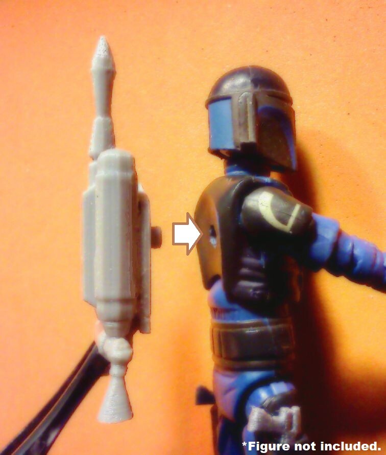 Custom Star Wars JETPACK V2 Deathwatch Mandalorian Pre Vizsla clone tvc ...
