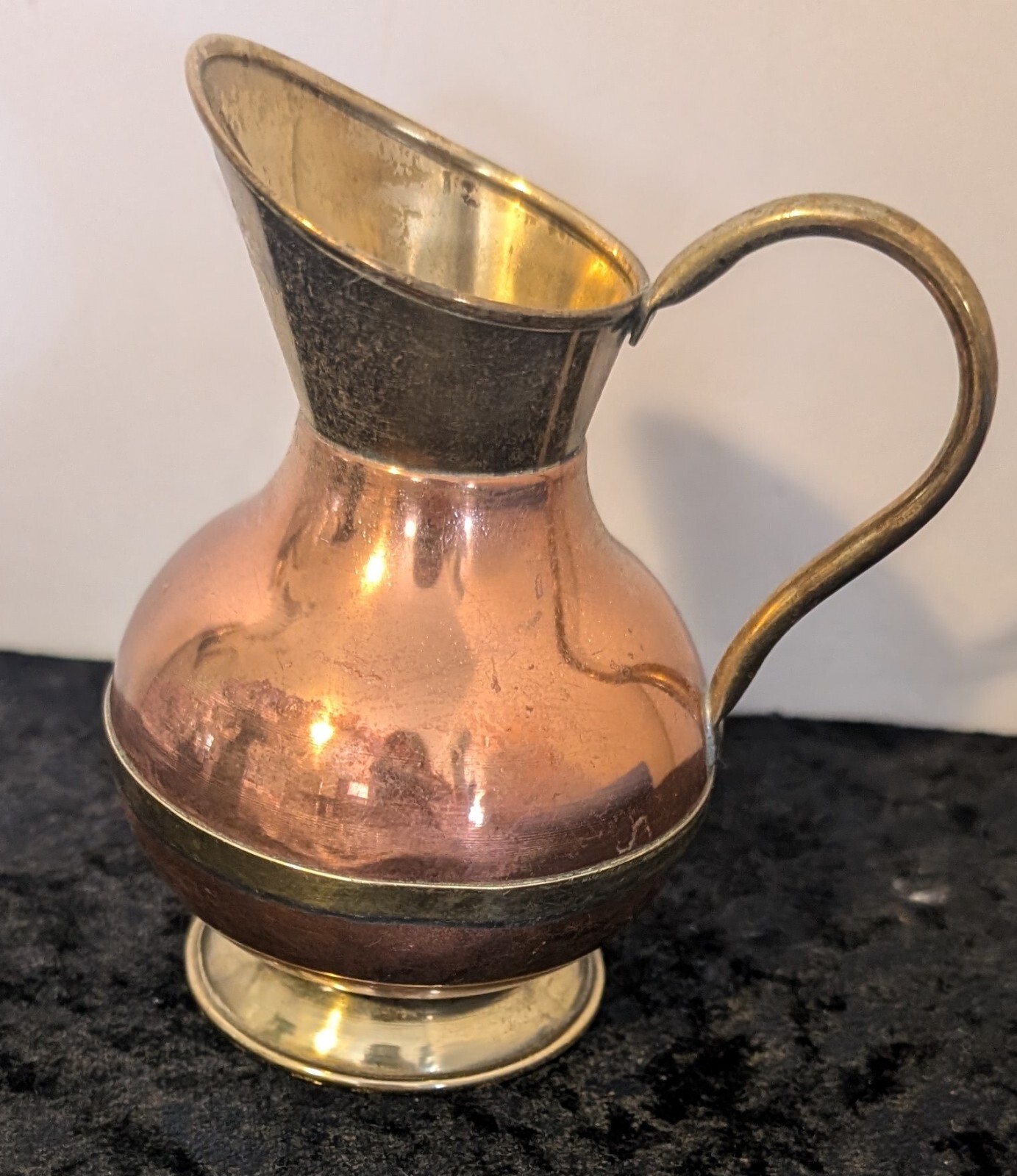 Vintage 1950's Peerage Copper and Brass Small Pitcher Made in England 4 ...