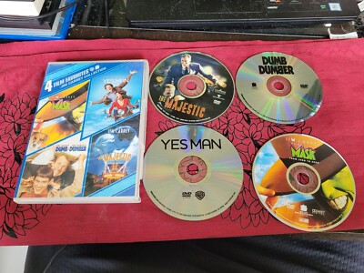 Jim Carrey Collection: 4 Film Favorites (DVD, 2010, 4-Disc Set) VG ...