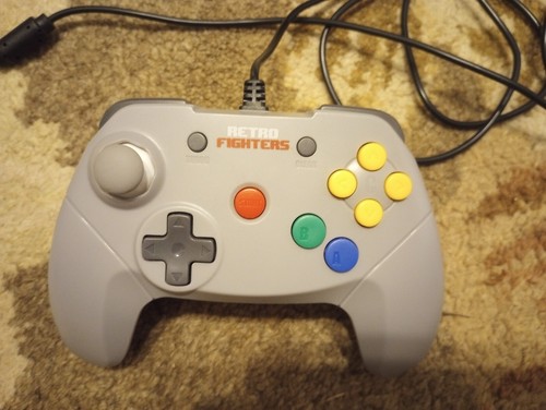 Retro Fighters Brawler64 - Wired N64 Controller Game Pad - Gray | eBay