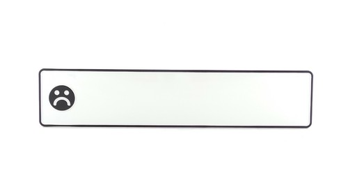 Sad Logo Euro European License Plate Number Plate Embossed Alu Custom ...