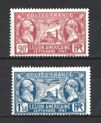 1927 Visit of the American Legion Complete Set 2 new stamps * (8348x ...