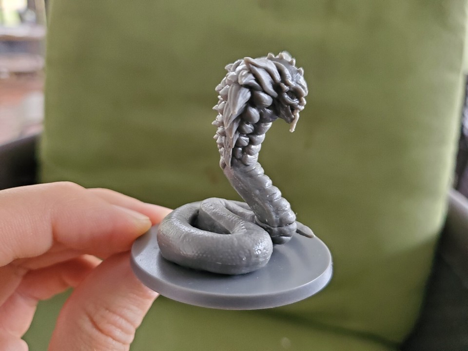 Naga Large 2" x 2" Mini Miniature Figure Dungeons & Dragons Pathfinder ...