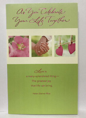 Helen Steiner Rice Green Anniversary American Greetings Couple Card | eBay