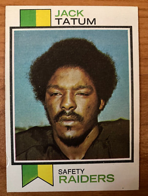 OAKLAND RAIDERS: 1973 Topps Football #288 Jack Tatum Rookie - EX-MT ...