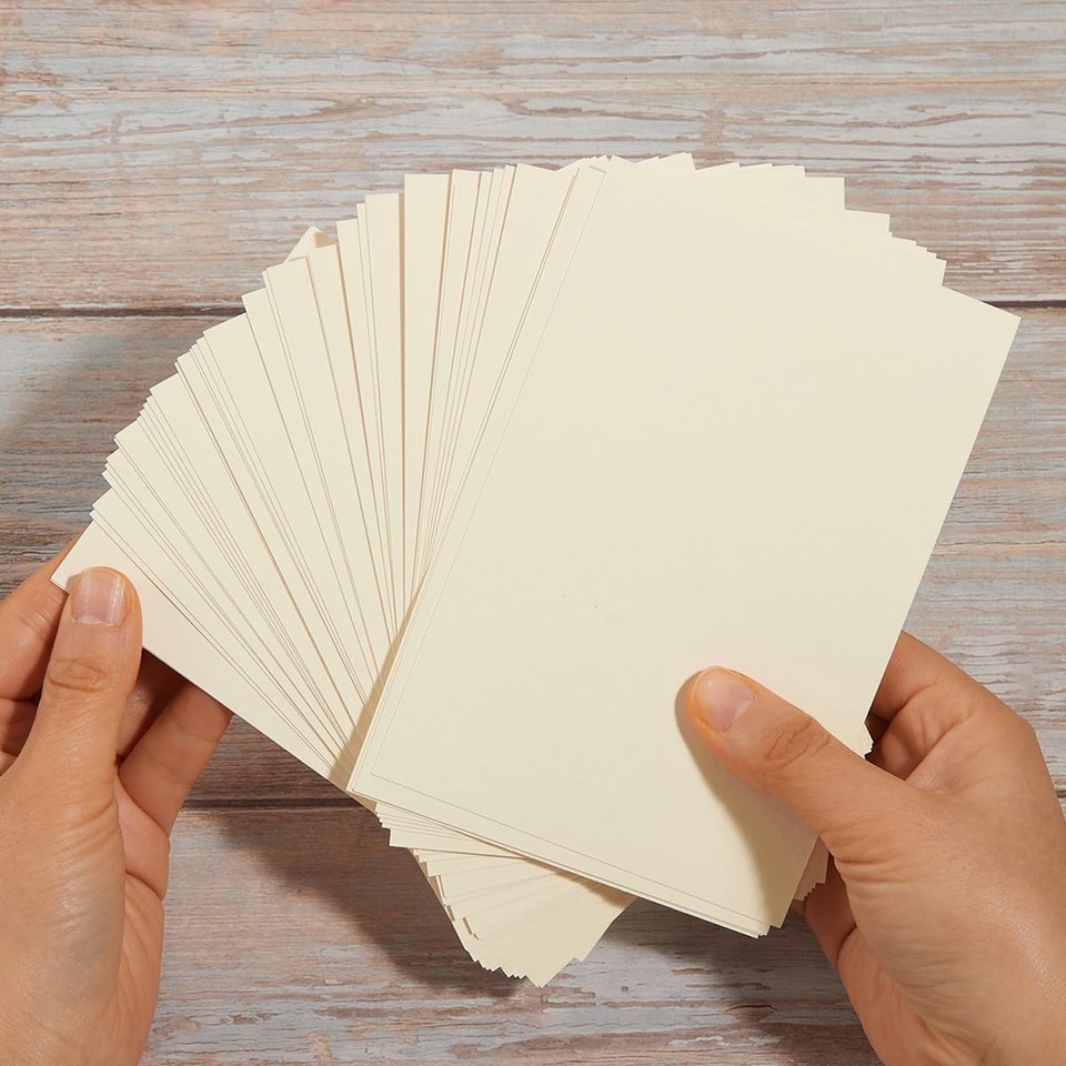 50 Sheets Blank Cardstock Paper 250 GSM Thick Heavy Cards 4x6 inches ...