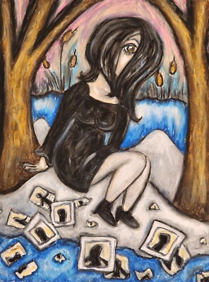 Gothic Woman Pictures of You Goth Art Print 13x19 Artist Kimberly ...