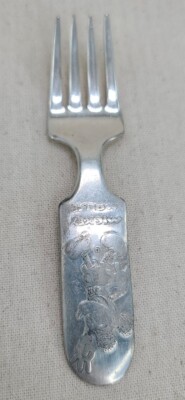 Vintage 1930s Mickey Mouse Childs Fork by Fairfield Silverplate | eBay