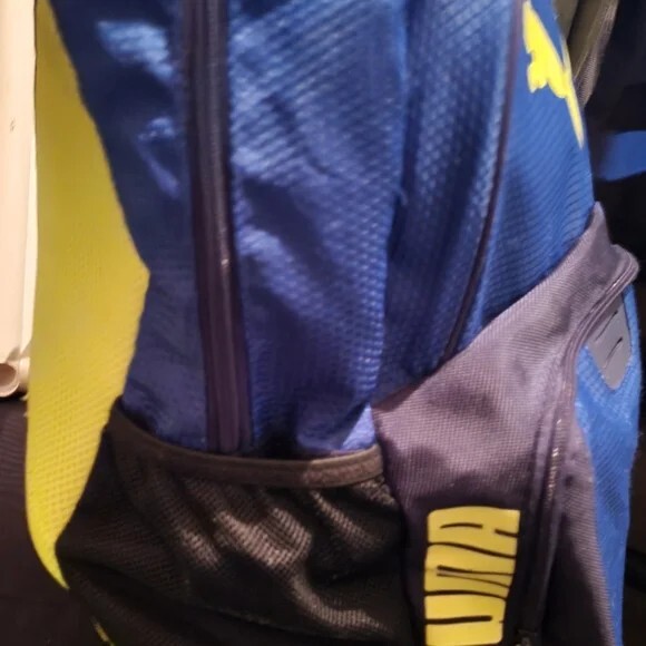 PUMA Challenger Backpack 3 Compartments Padded 15” Laptop Blue for sale ...