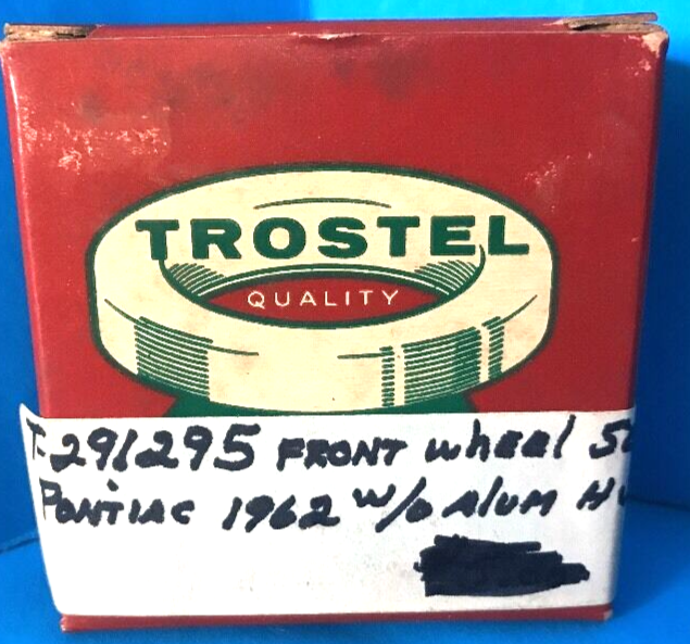 NOS TROSTEL SEALS PAIR FRONT WHEEL SEALS T-291295 1962 Pontiac w/ alum ...