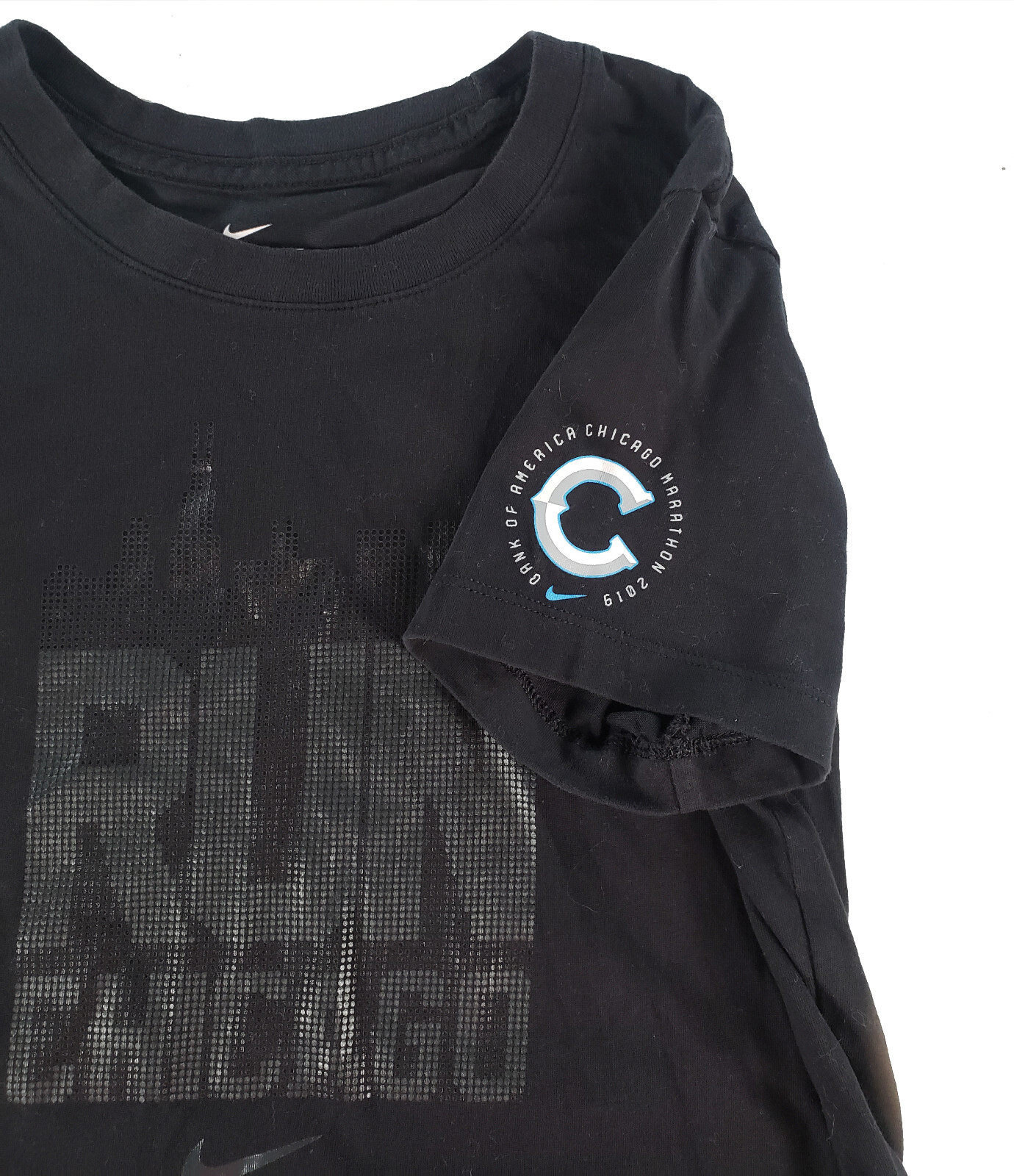 Run CHICAGO MARATHON 2019 Nike Tee t shirt dri fit ME… - Gem
