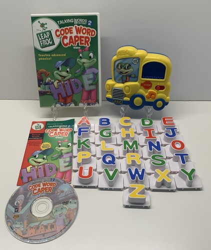 Leapfrog Phonics Lot: Electronic School Bus+ 26 Alphabet +Code Word ...
