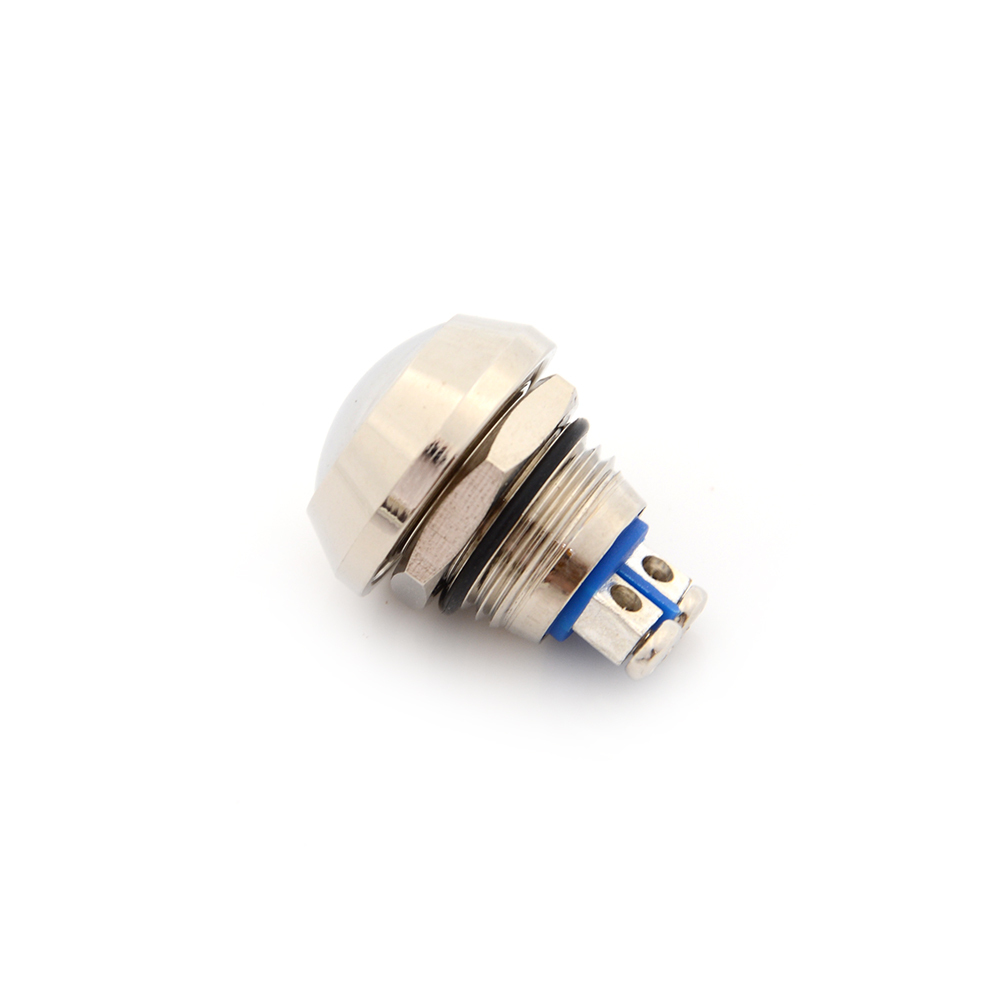 5X 12mm Domed Waterproof Metal 12mm Momentary Push Button Switch In&FE ...