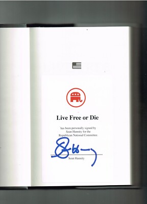 Live Free Or Die by Sean Hannity (2020 Hardcover) Signed Autographed HC ...
