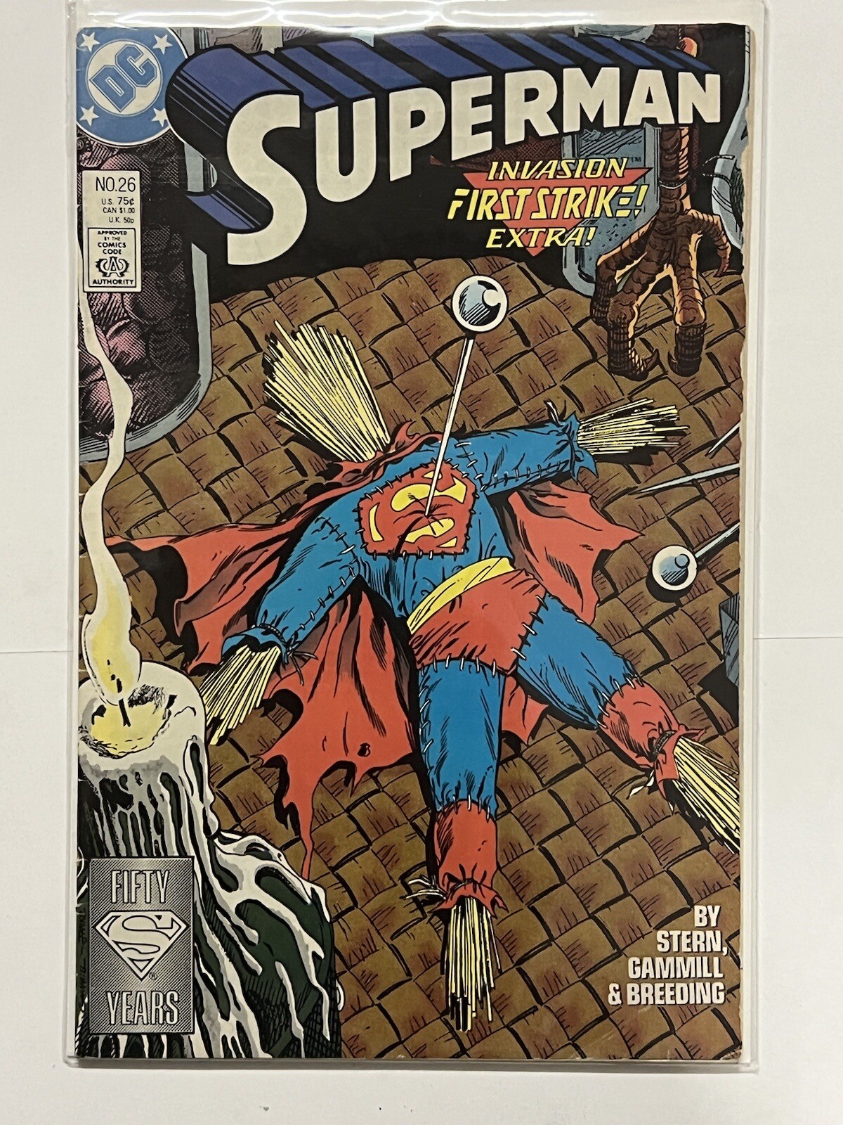 DC Comics Superman #26 Invasion First Strike Extra Gammill Stern 1988 ...