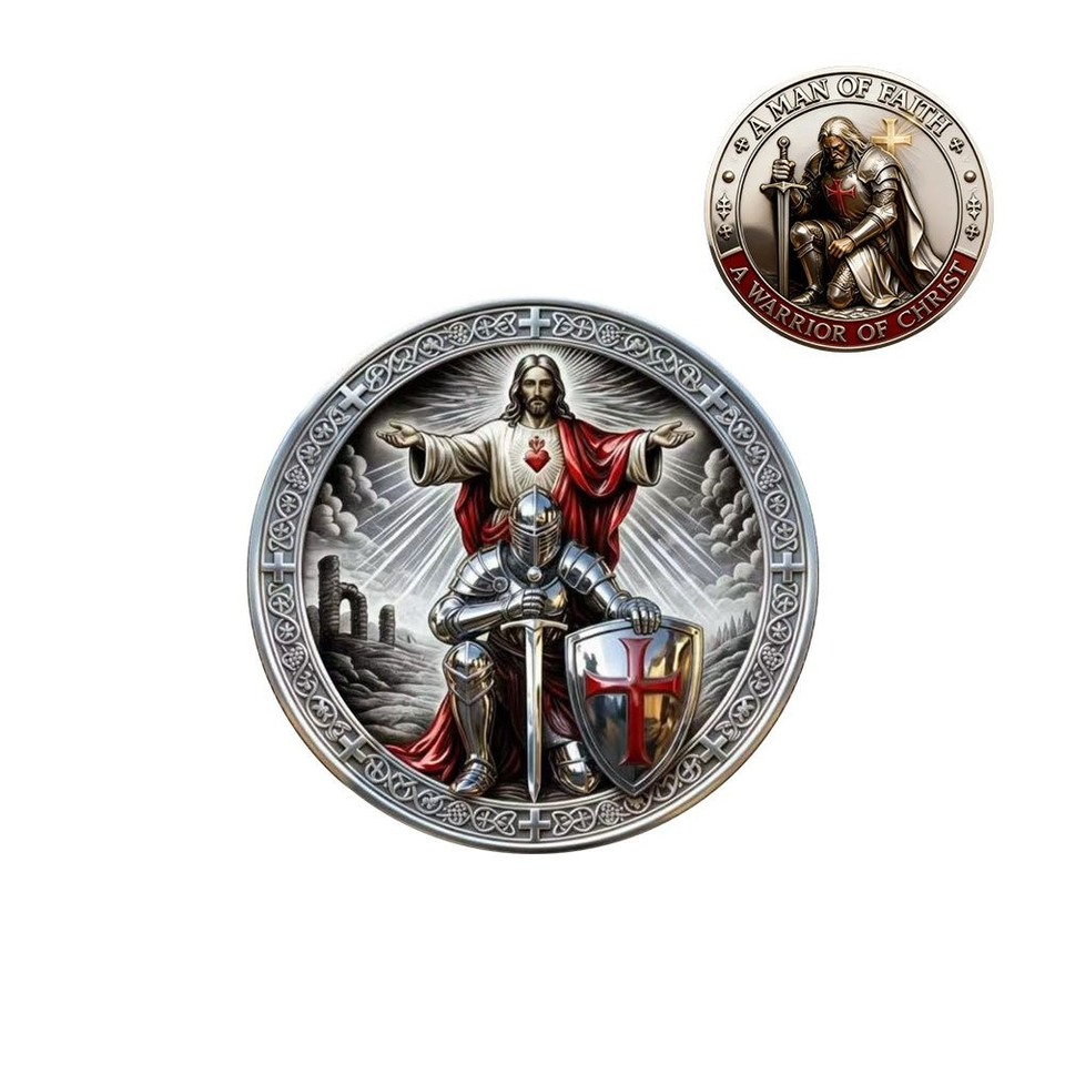 A Man of Faith-A Warrior of Christ Commemorative Coin,Jesus Challenge ...