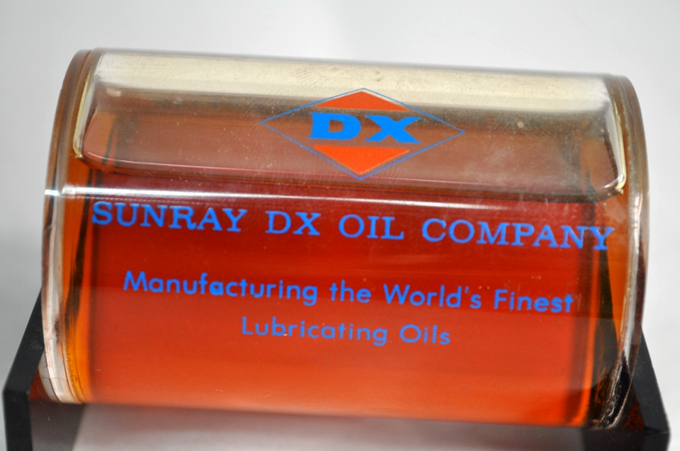 RARE Sunray DX Oil Sample Paperweight Desk Piece | eBay