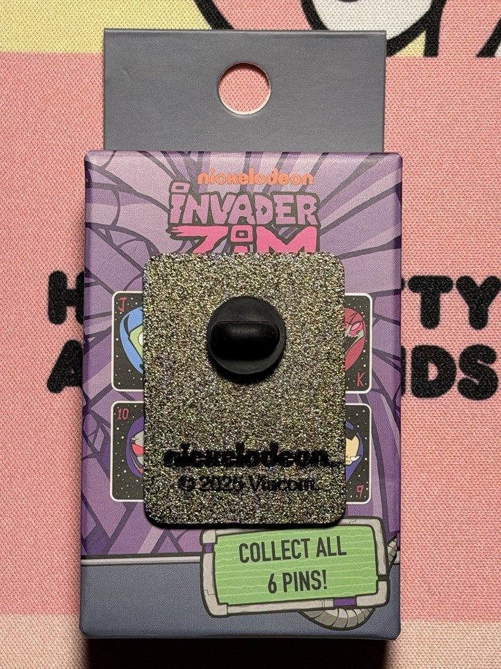 Nickelodeon Invader Zim Playing Card Enamel Pin - Gaz | eBay