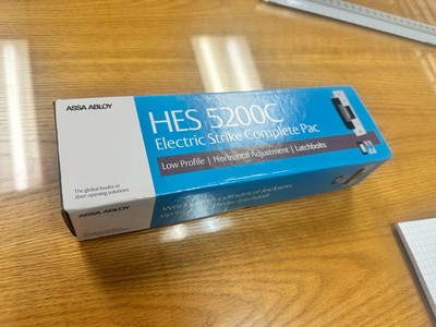 HES 5200C LBSM Electric Strike Complete Pac Faceplate Option 5200C-12 ...