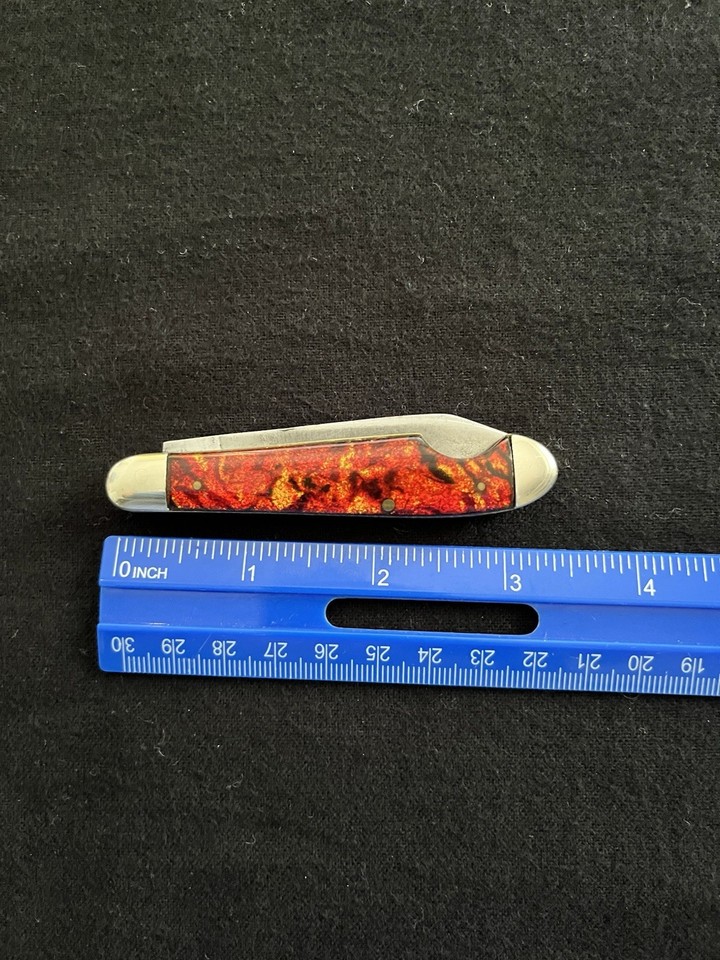 Vintage IKCo Swell End Jack Knife with Beautiful Mosaic Celluloid ...