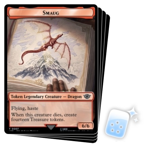 SMAUG TOKEN (07) X4 The Lord Of The Rings Magic MTG MINT CARD | eBay