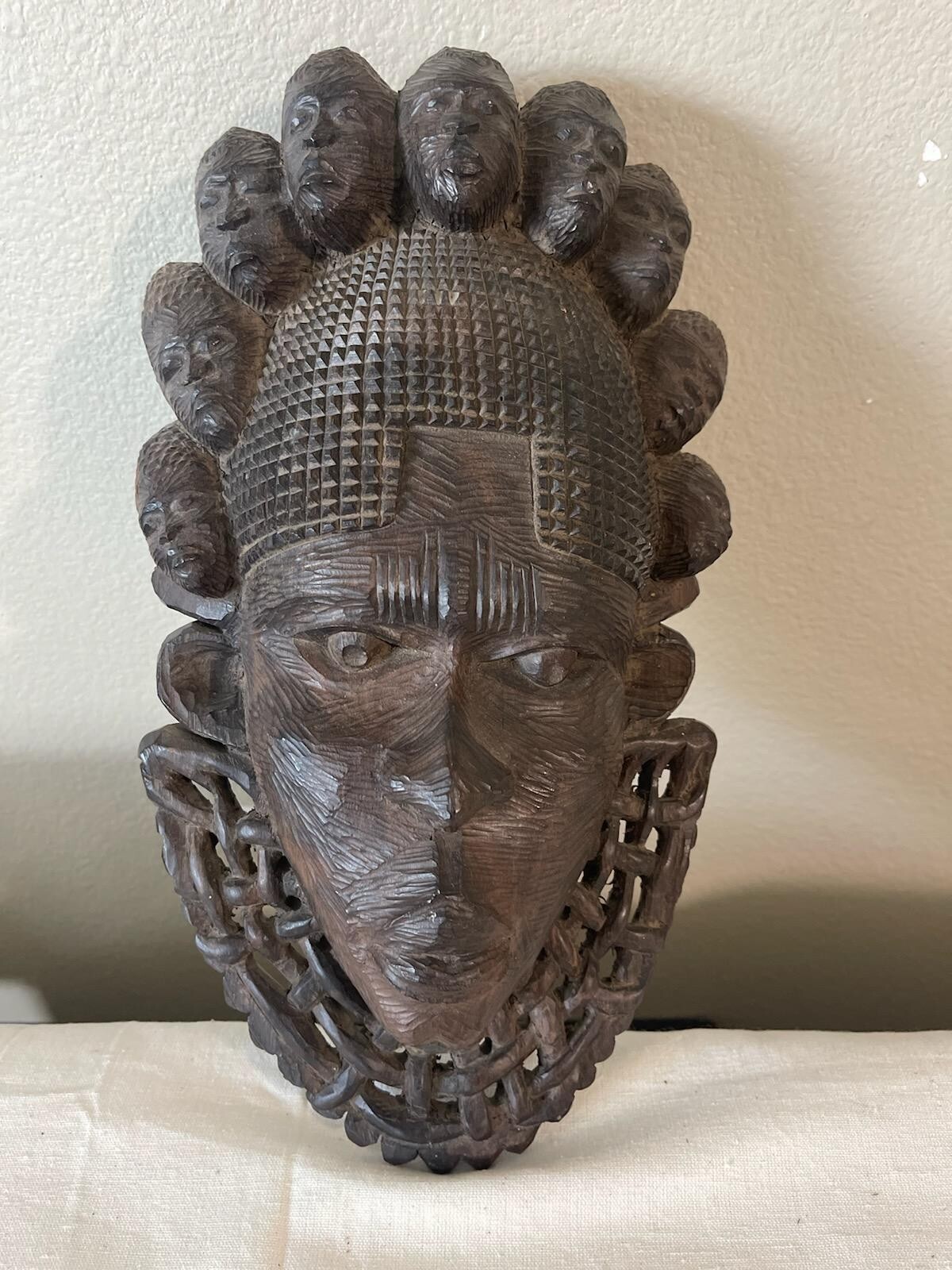 African Benin Mask Carved Wood Mask | eBay