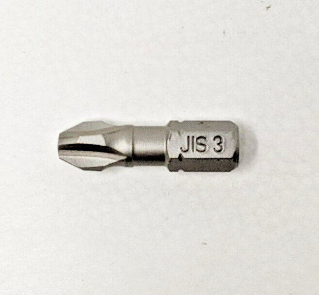 Genuine JIS Metric Impact Screwdriver Screw Driver 25mm Short Bit #3 | eBay