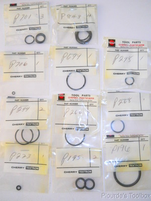 Lot (18) Cherry Aerospace Asst Black O-Rings for G689/689D1 Hydro-Shift ...