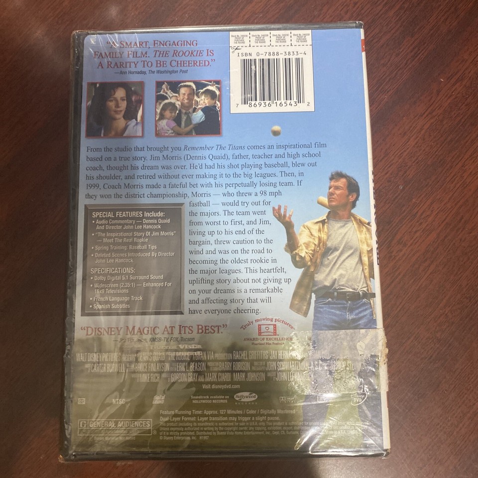 The Rookie (DVD, 2002, Widescreen) New 786936165432| eBay