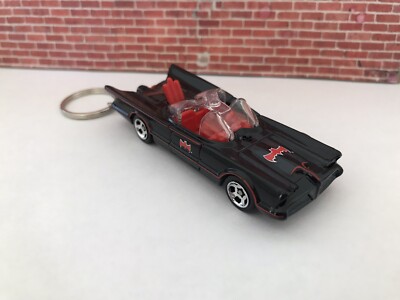 KEYCHAIN RING BATMAN BATMOBILE TV SERIES BLACK AUTO CAR TRUCK KEYS FOB ...