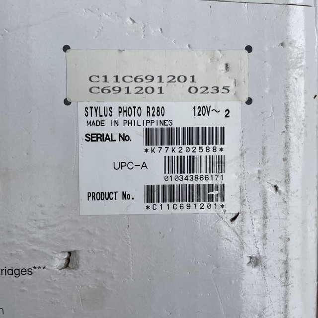 Epson Stylus Photo R280 Color Inkjet Printer for sale online | eBay