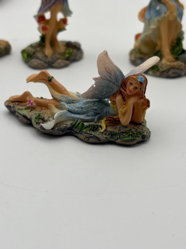 NIB Flower Fairies Secret Garden Miniature Fairy Figurines and Display ...