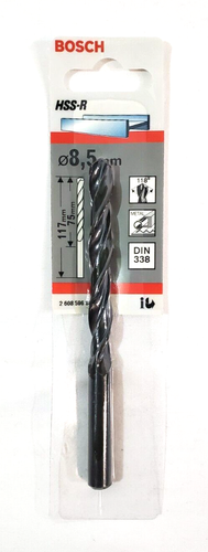 Bosch Metallbohrer HSS-R, DIN 338 8,5 x 75 x 117 mm | eBay.de