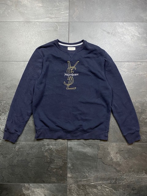 Yves Saint Laurent hoodie vintage pullover sweater fleece sweatshirt ...