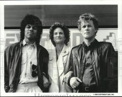 1985 Press Photo Stoney Jackson, G Strickland, Nicholas Campbell, The ...