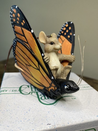 Charming Tails MAXINE’S BUTTERFLY RIDE Ornament 89/190 w/box mouse | eBay