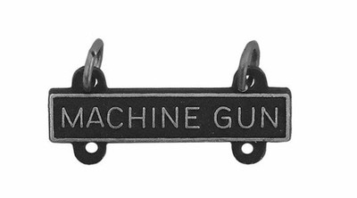 Vanguard ARMY QUALIFICATION BAR: MACHINE GUN - SILVER OXIDIZED FINISH ...