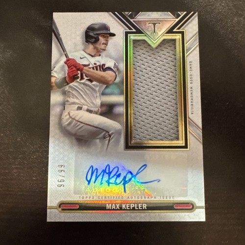 2021 Topps Triple Threads Autograph Jumbo Relic MAX KEPLER 96/99 Auto ...