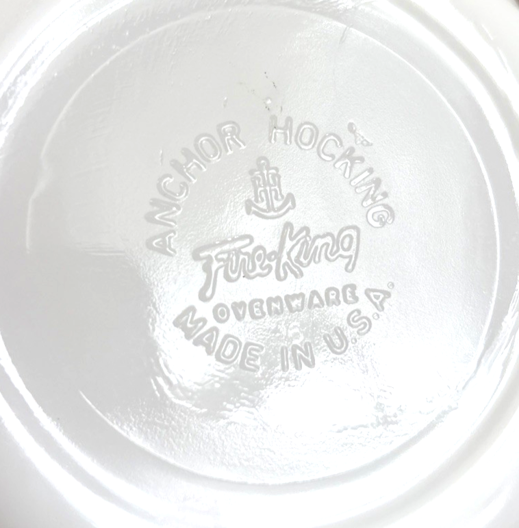 Anchor Hocking Fire King White Swirl Tab Handle Casserole Dishes Set of ...