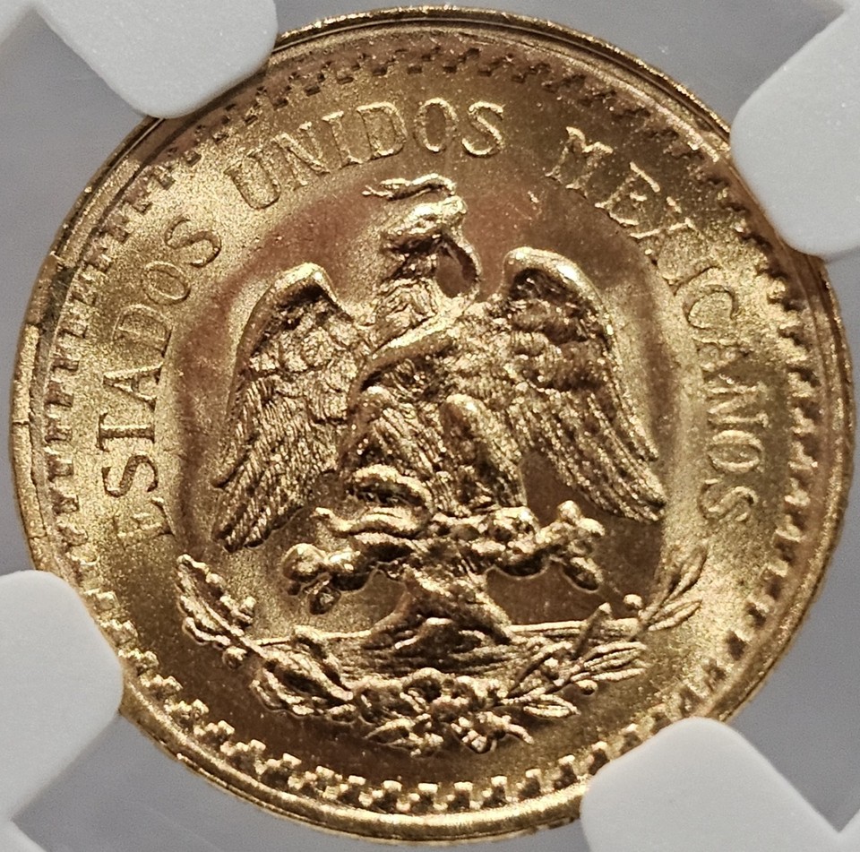 1945 MEXICO GOLD 2.5 PESOS G2.5P HIDALGO NGC MS 67 RARE BEAUTIFUL GEM ...