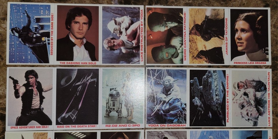 Vintage 1980 Burger King Coca-Cola STAR WARS Complete 36 Card Set 12 ...