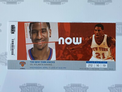 2013 Atlanta Hawks at New York Knicks Ticket 4/17/13 | eBay