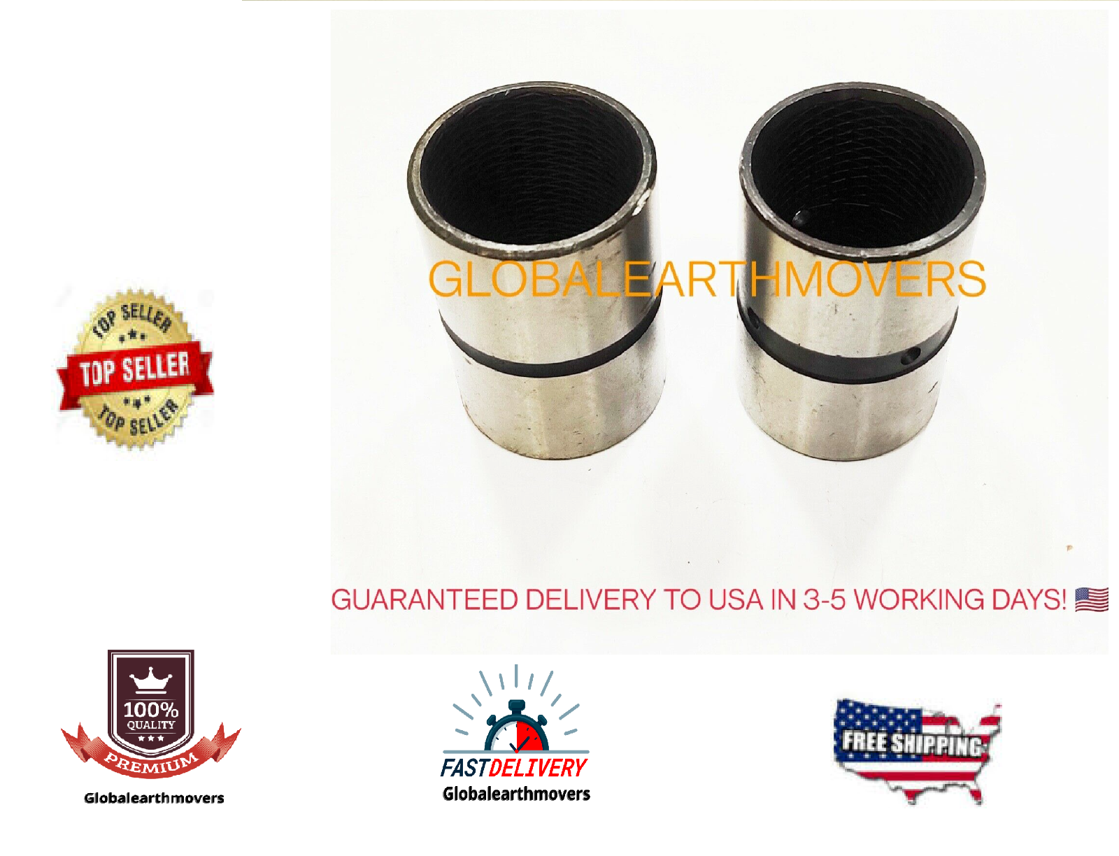 JCB Parts Backhoe Dipper Rod Bush Set of 2 Pcs. Part No. 550/40899 for ...