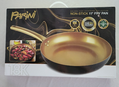 Parini 11" Non-Stick Fry Pan 18k Golden Chef Cookware Collection | eBay