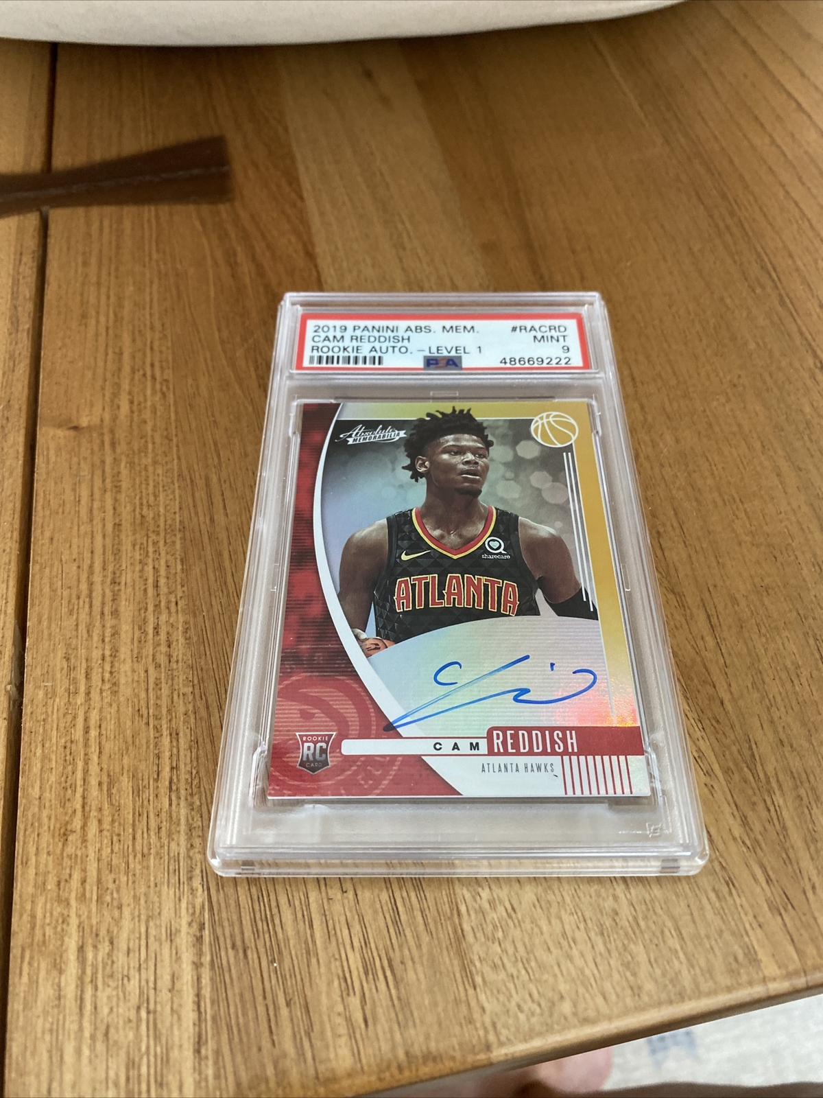 CAM REDDISH 2019/20 ABSOLUTE RC ROOKIE AUTOGRAPH HAWKS AUTO SP PSA 9 ...