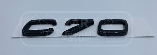Volvo C70 Gloss Black Rear Bootlid Lettering Logo Emblem Badge | eBay UK