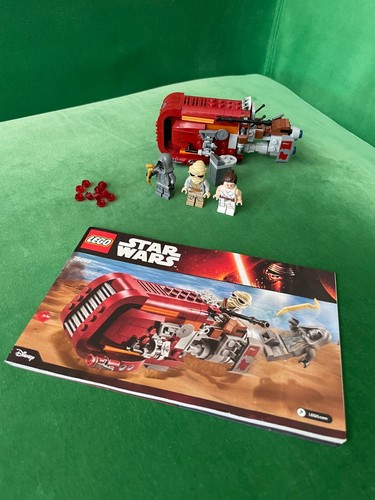 Star Wars Lego 75099 Rey's Speeder complete with extra Rey minifigure ...