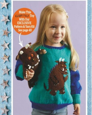 KNITTING PATTERN COPY Gruffalo children's sweater AND TOY! chest 22-28 ...
