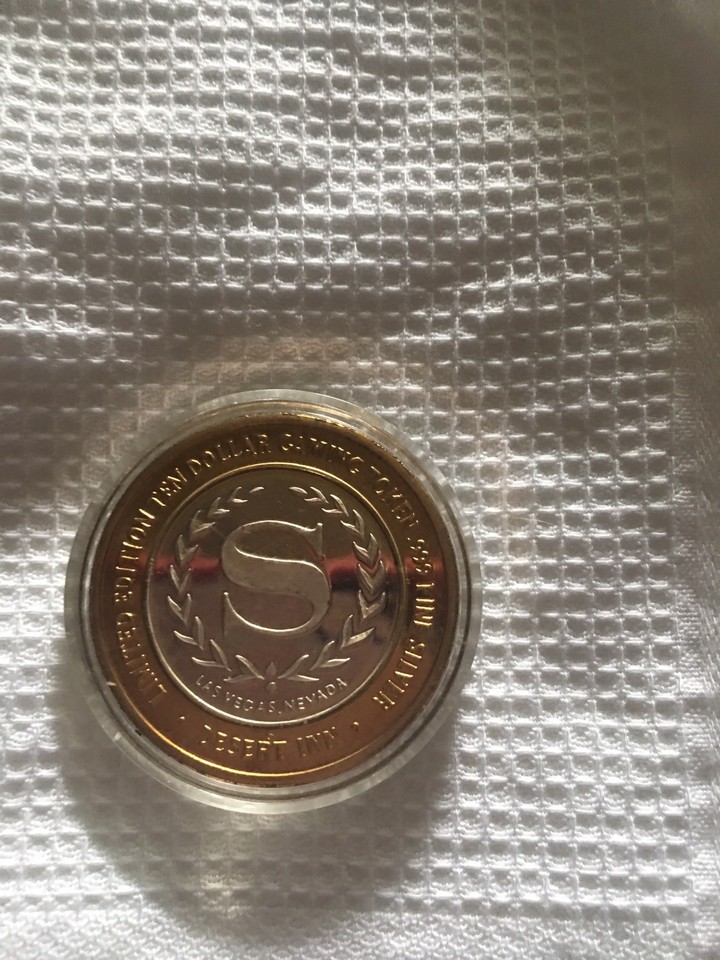 SHERATON, DESERT INN $10 TEN DOLLAR GAMING TOKEN .999 FINE SILVER COIN ...
