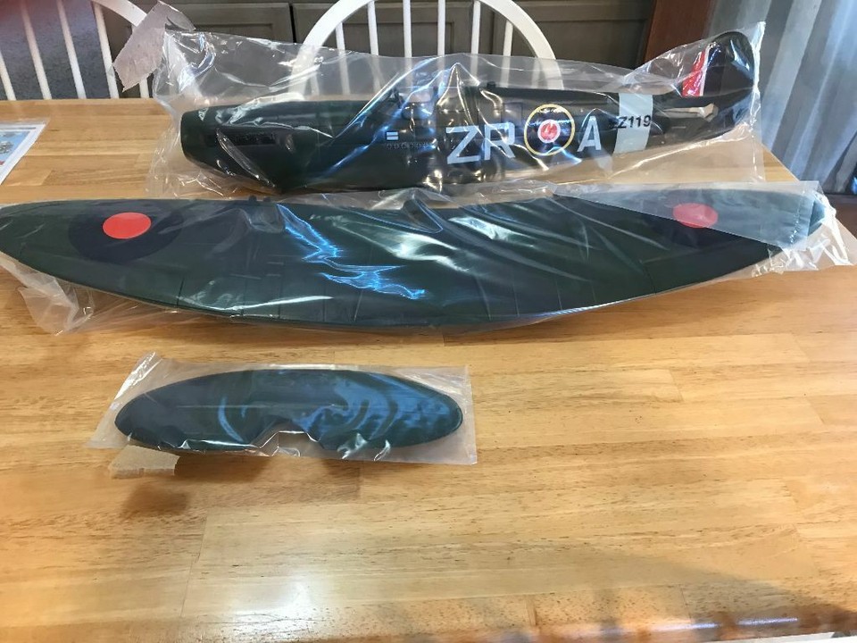 Flying Legends Spitfire RC Warbird Airplane ARF Kit Plus. | eBay